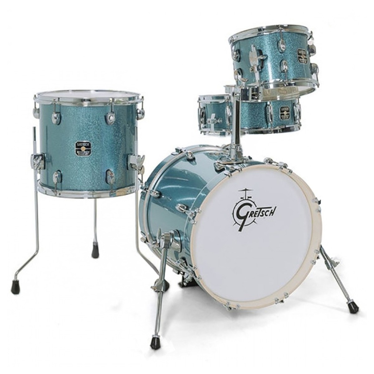 Gretsch Energy Street Drum Kit, Blue Sparkle at Gear4music