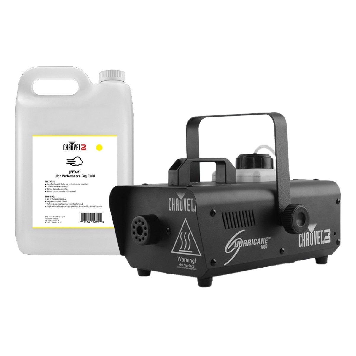 Chauvet DJ Hurricane 1000 Fog Machine with Free Fog Fluid | Gear4music