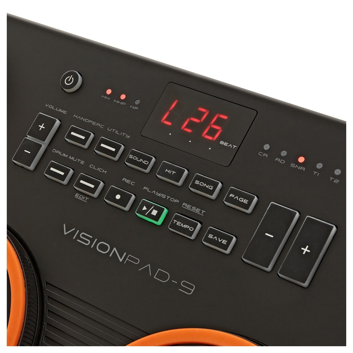 VISIONPAD-9 Electronic Mesh Drum Pad at Gear4music