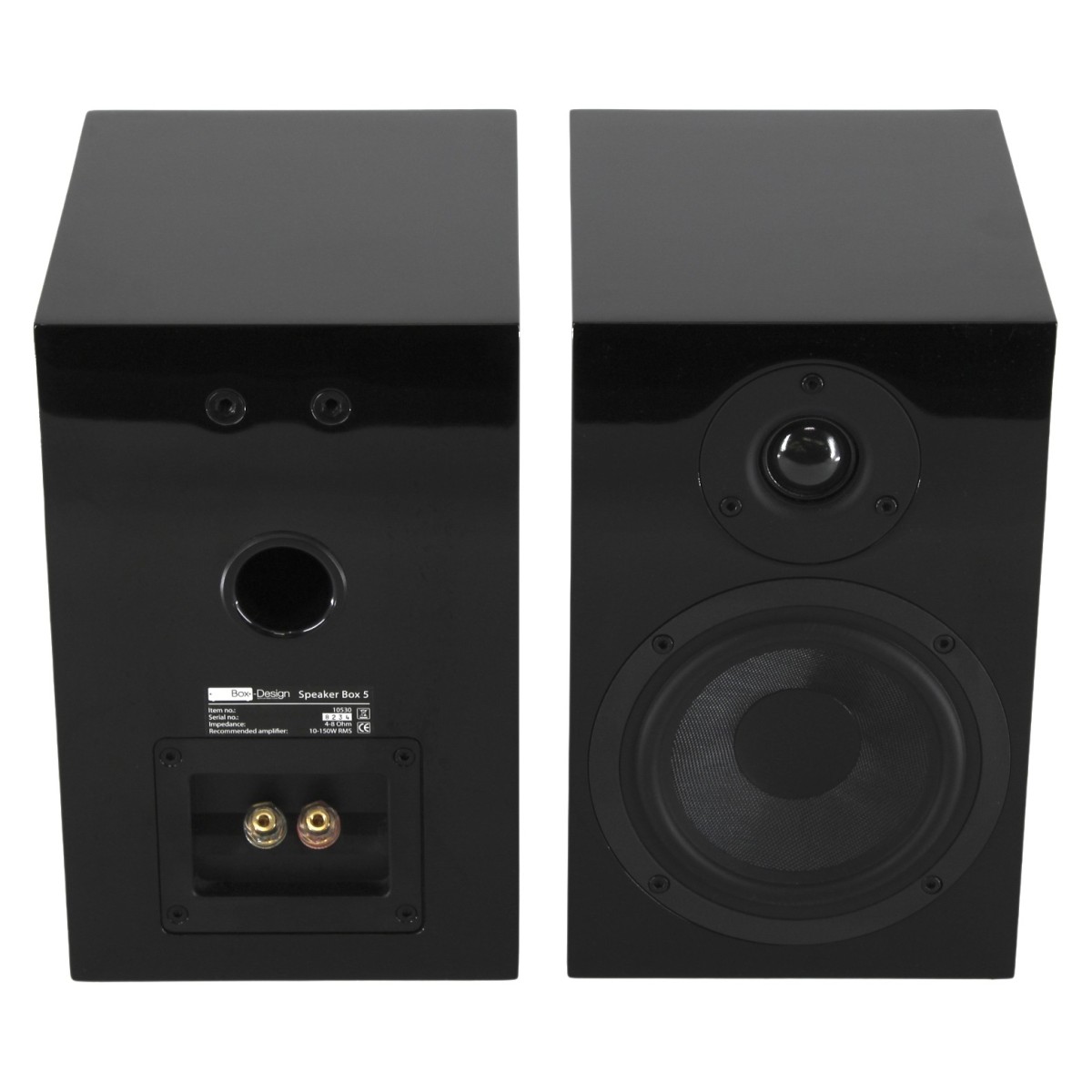 Pro-Ject Speaker Box 5 Bookshelf Speakers (Pair), Gloss Black ...