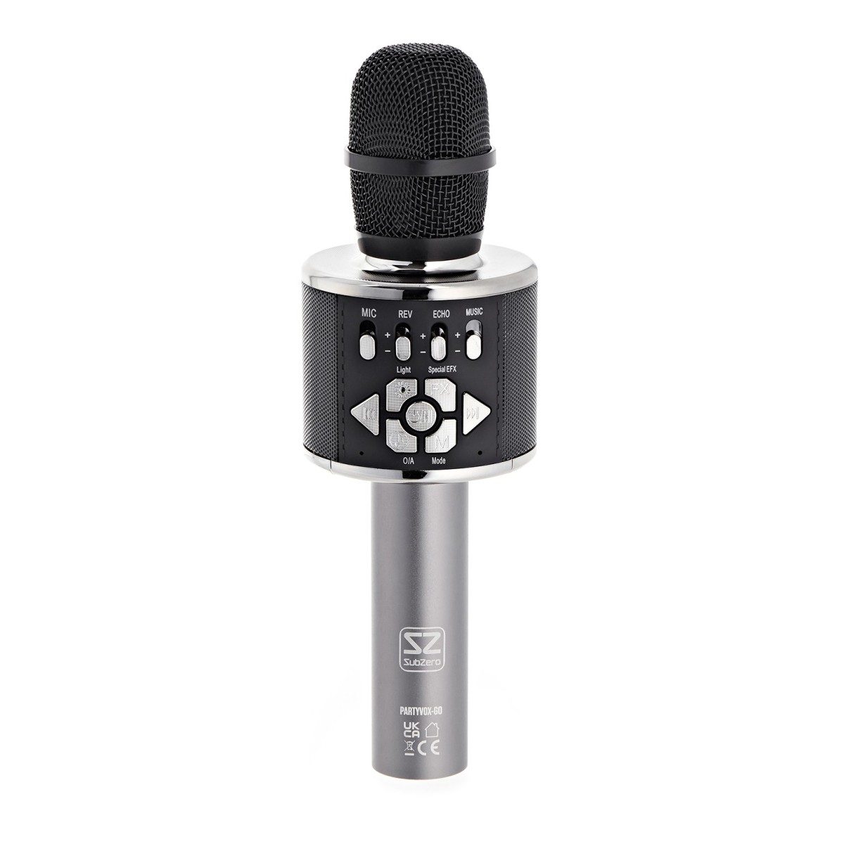 SubZero PartyVox GO Handheld Karaoke Microphone with Bluetooth and ...