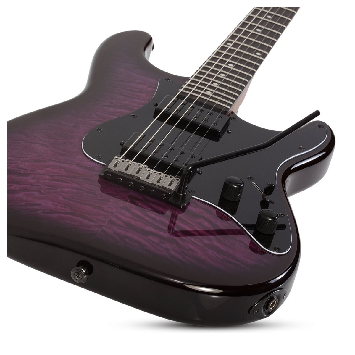 Schecter Traditional Pro, Ebony Transparent Purple Burst - Ex Demo at ...