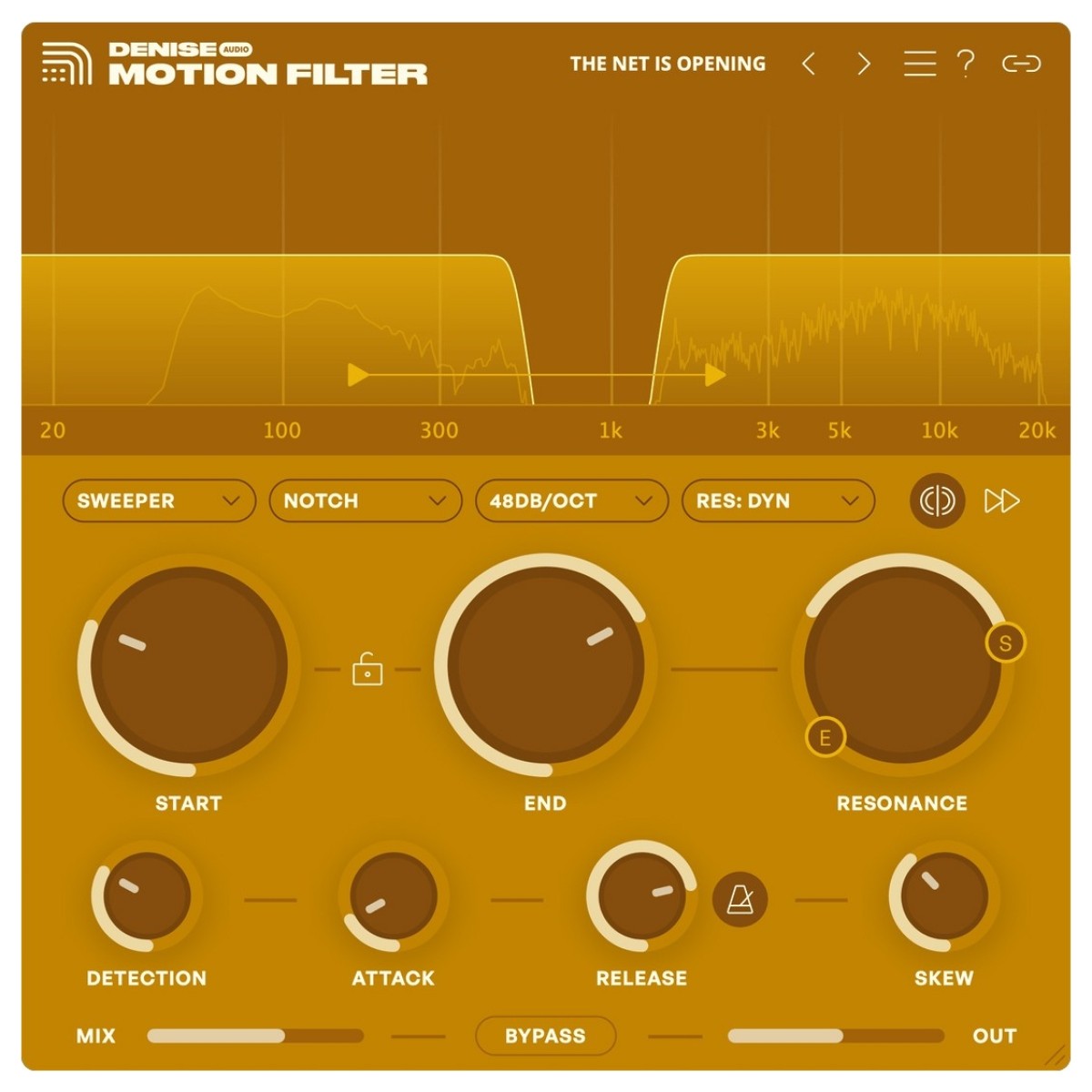 Denise Audio Motion Filter at Gear4music