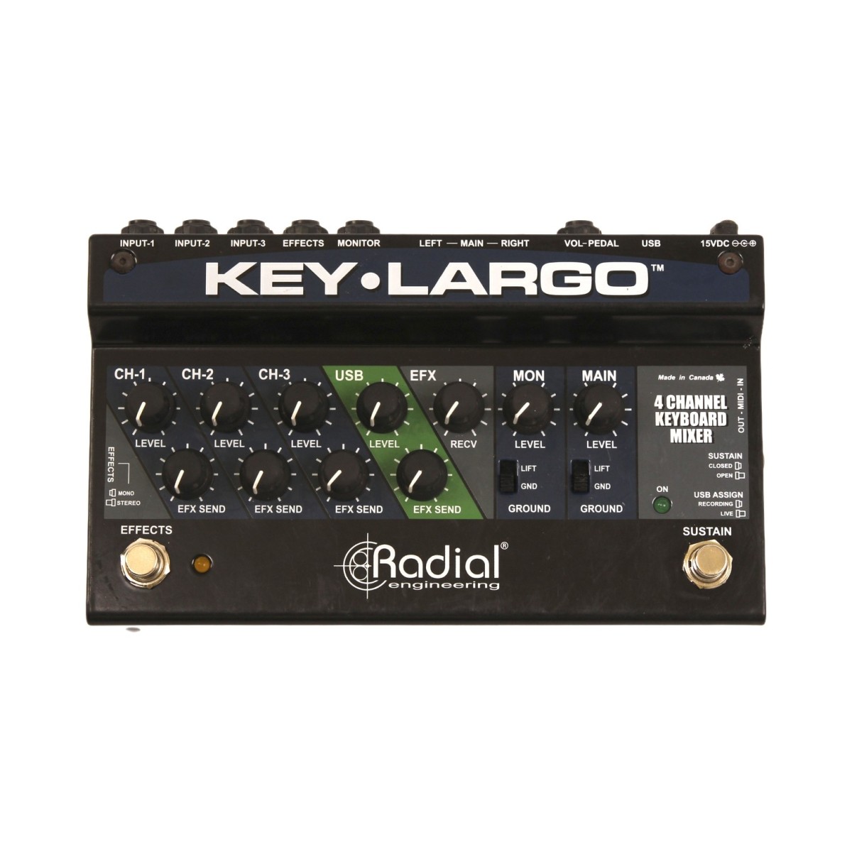 Radial Key-Largo Keyboard Mixer and Performance Pedal - Secondhand ...