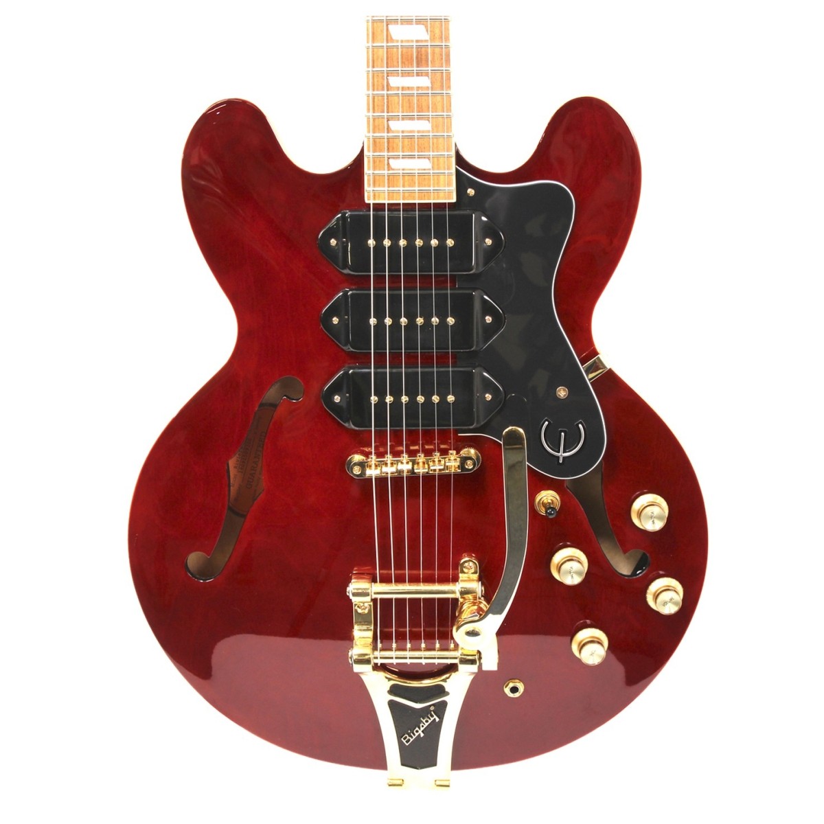 Epiphone Riviera Custom P-93 Eléctrica Semiacústica, Wine Red | Gear4music