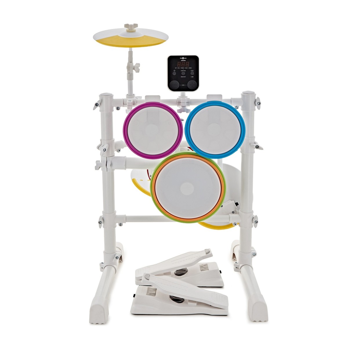 Junior Electronic Drum Kit by Gear4music, White at Gear4music