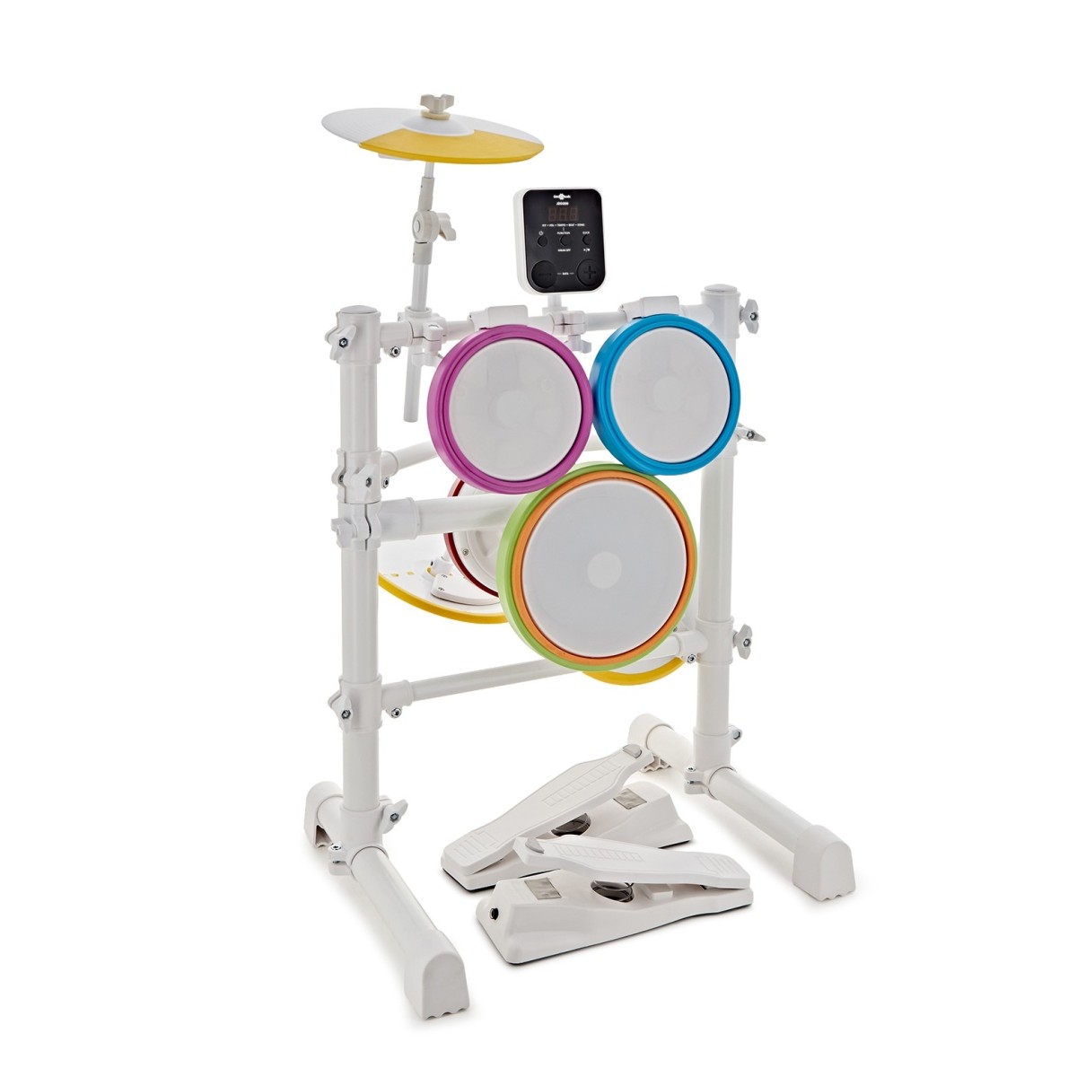 Junior Electronic Drum Kit by Gear4music, White at Gear4music
