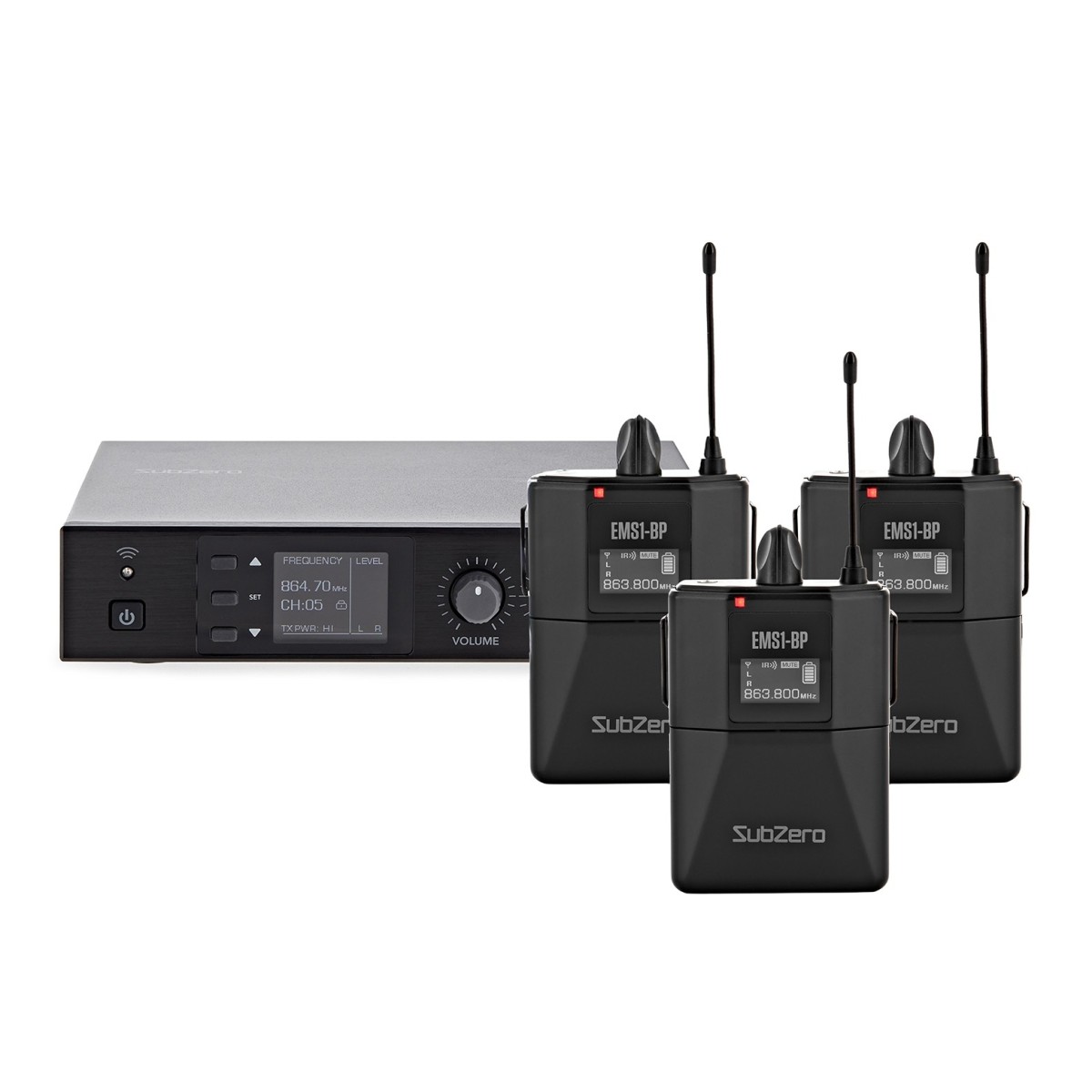 SubZero EMS2 16-Channel Wireless In Ear Monitor System, Custom Bundle at Gear4music