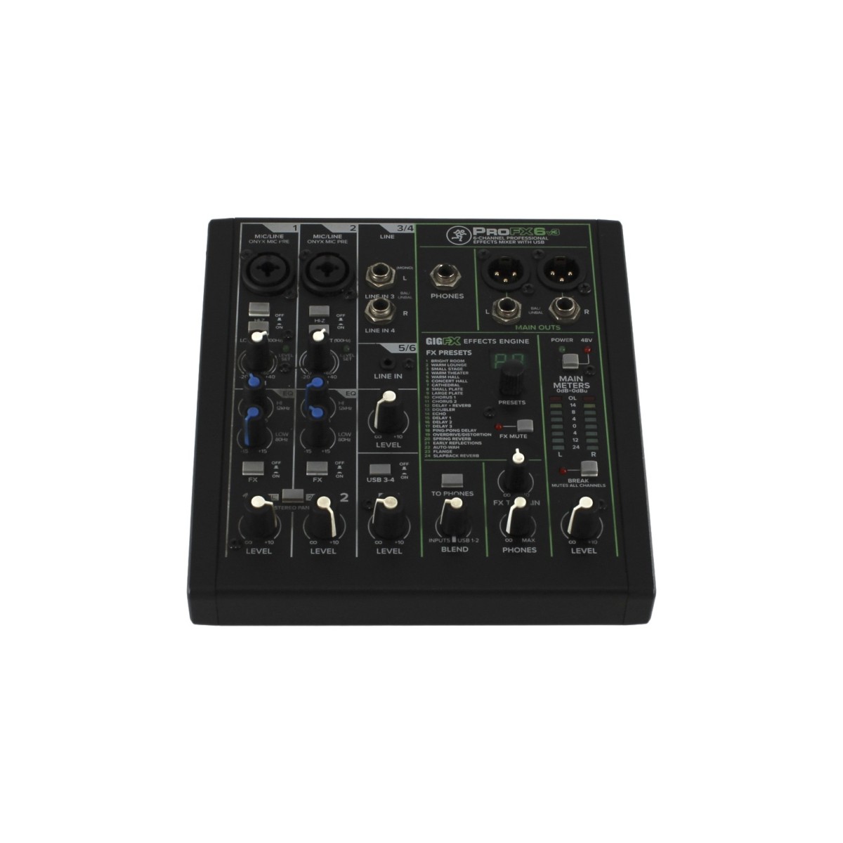 Mackie ProFX6v3 6-Channel Analog Mixer with USB - Secondhand at Gear4music