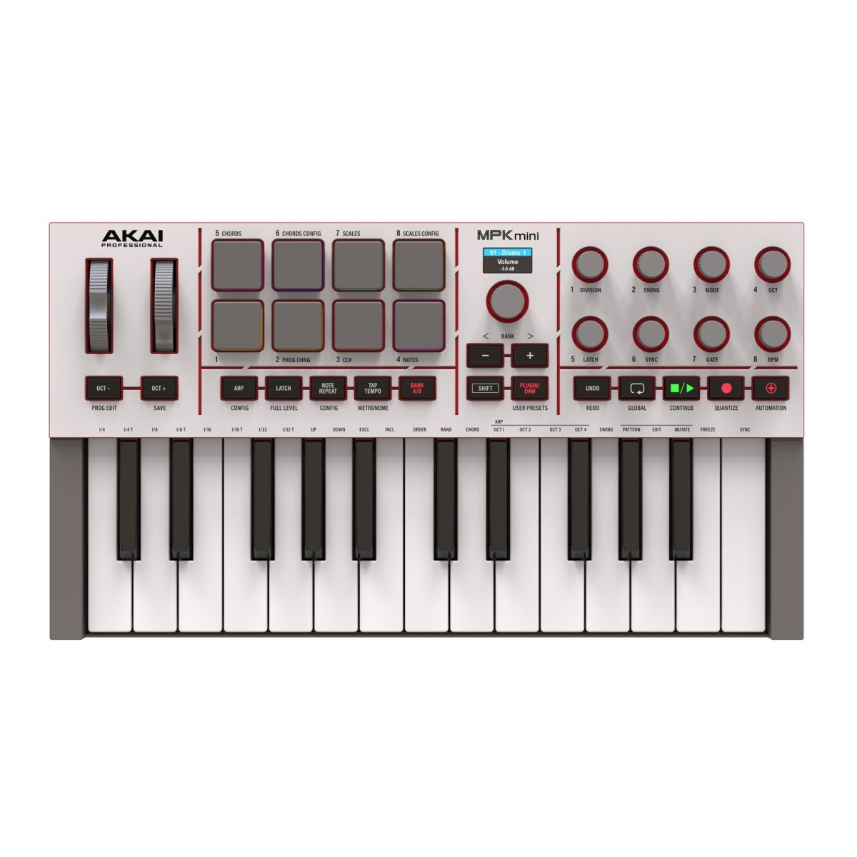 Akai Professional MPK Mini MK4 Compact MIDI Keyboard & Pad Controller ...
