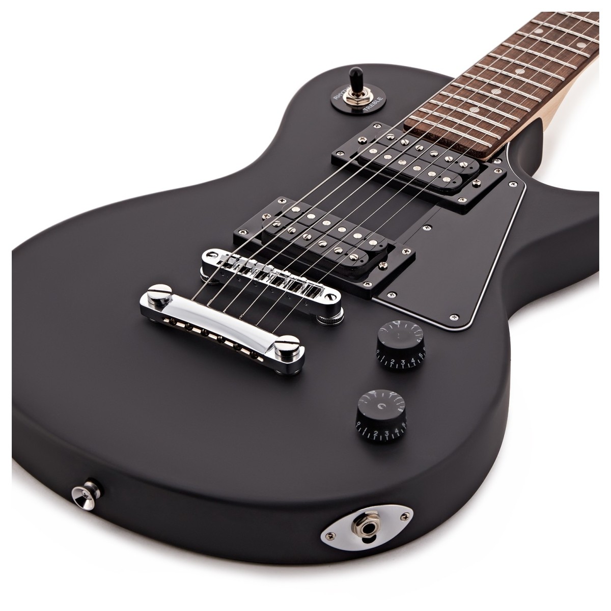 3/4 New Jersey Electric Guitar by Gear4music, Black at Gear4music