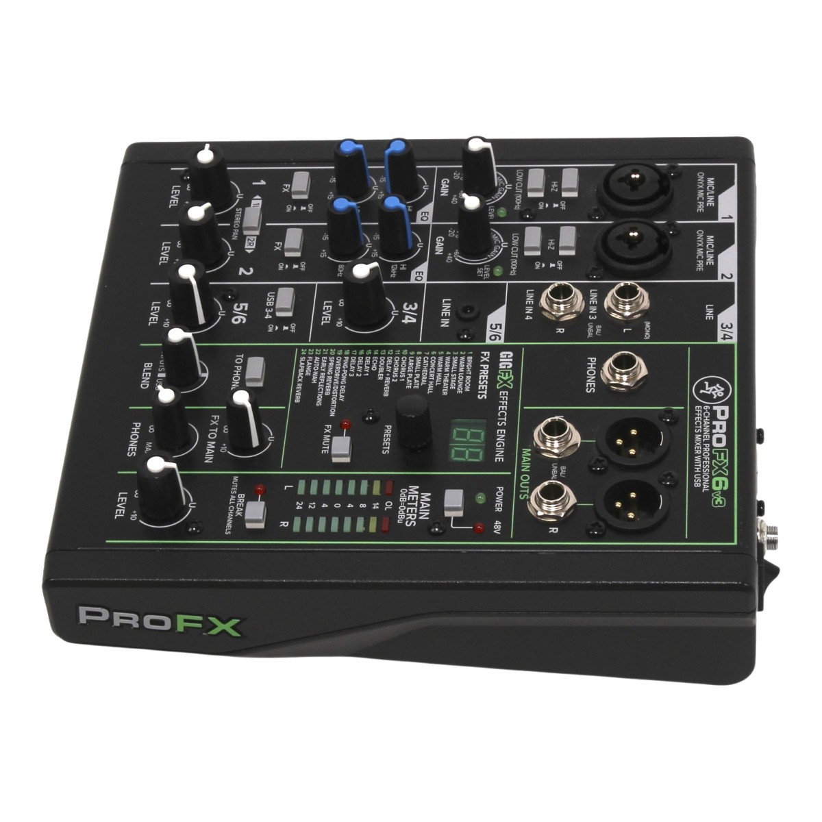 Mackie ProFX6v3 6-Channel Analog Mixer with USB - Secondhand at Gear4music