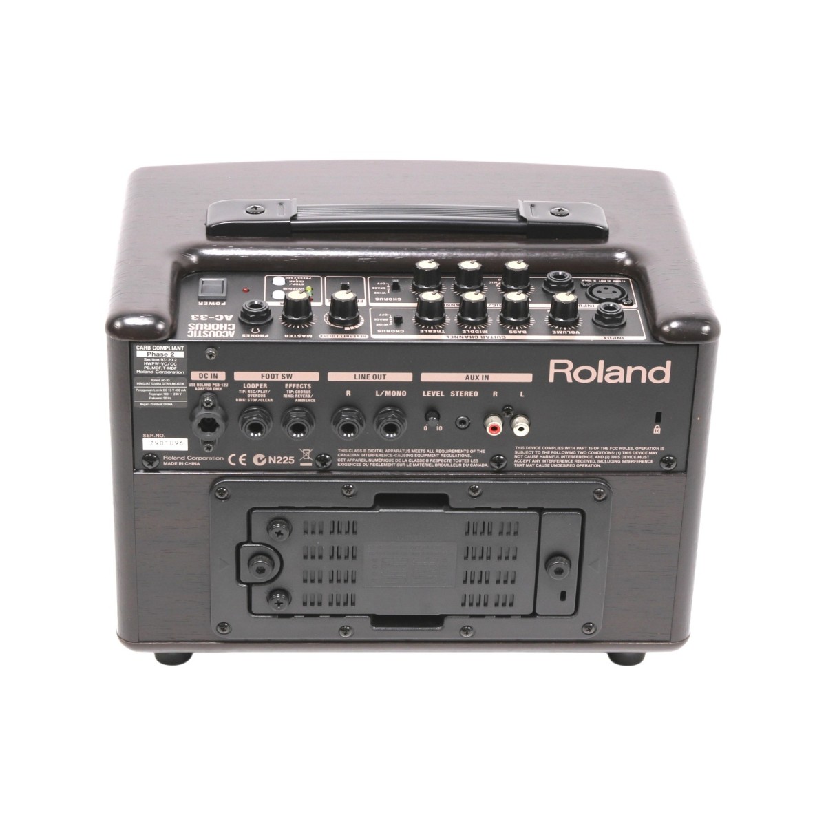 Roland AC-33 Acoustic Chorus Amp, Rosewood - Secondhand at Gear4music