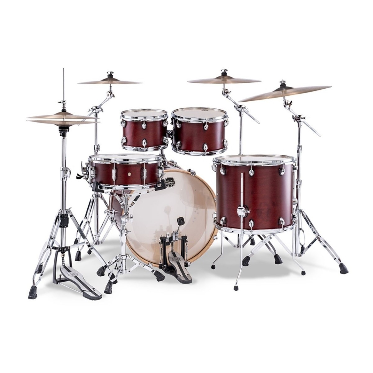 DISC Mapex Mars Maple 22'' 6pc Rock Fusion Shell Pack, Merlot Satin na ...