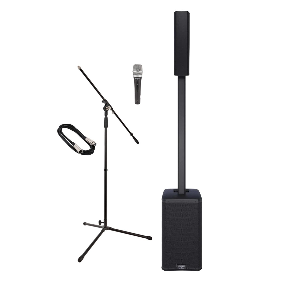 QSC KC12 Active 3-Way Column PA System Bundle at Gear4music