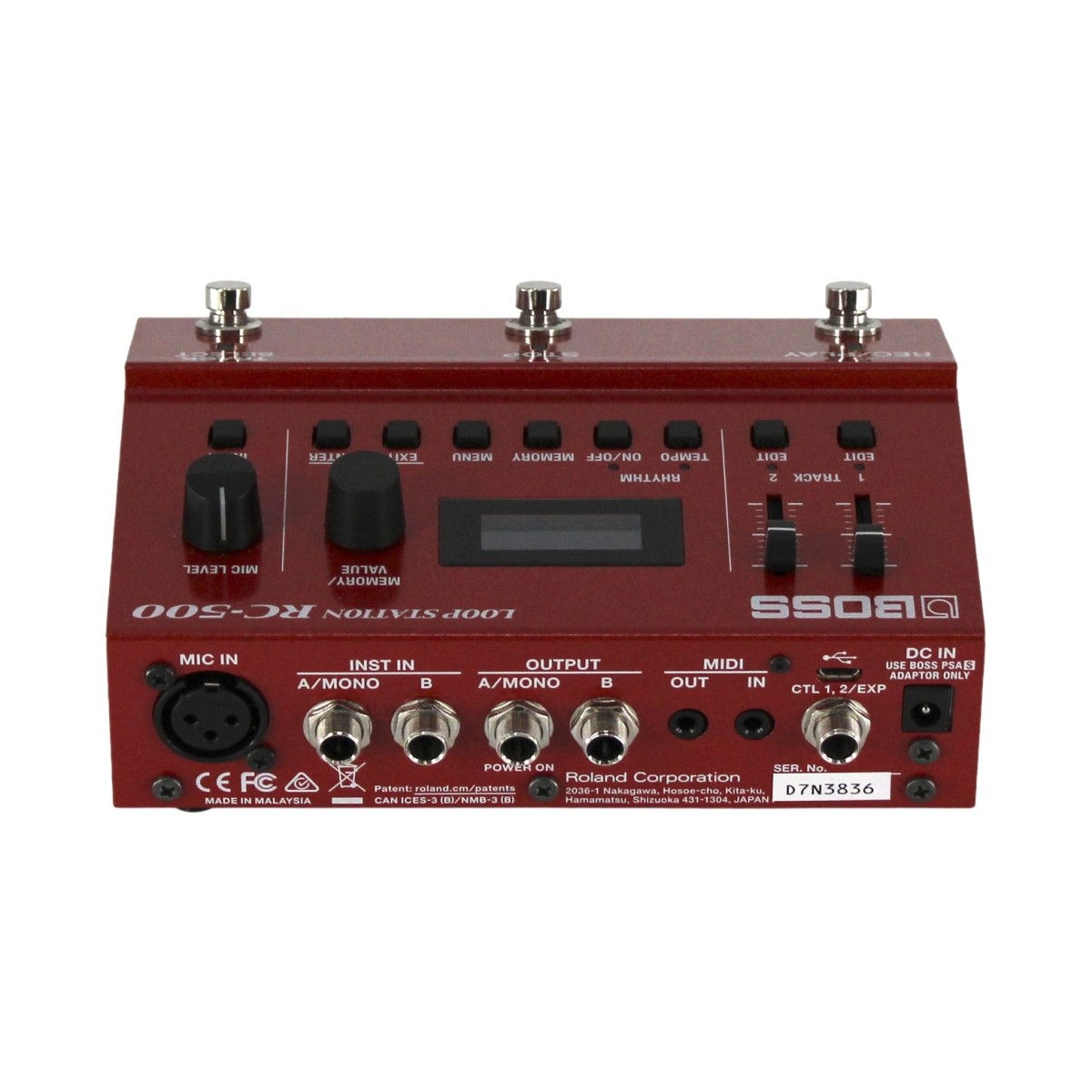 Pedál Boss RC-500 Loop Station Dual Track Looper - Secondhand | Gear4music