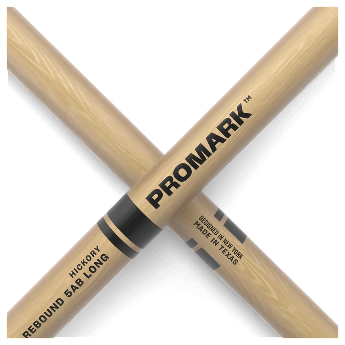 Promark Rebound 5AB Long Hickory Drumstick, Acorn Wood Tip | Gear4music