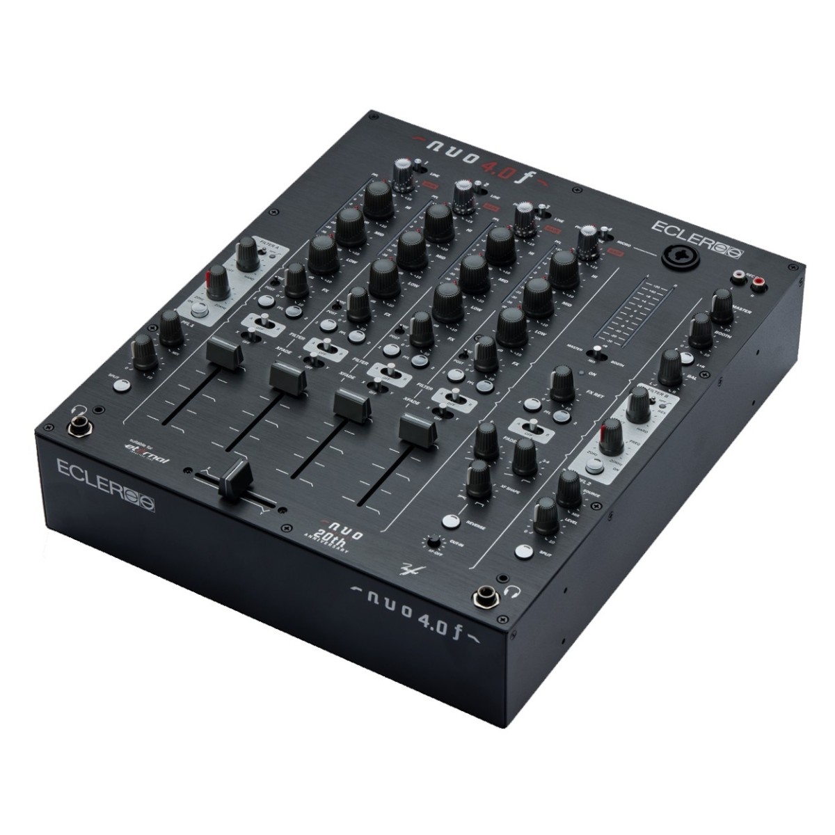 Ecler NUO 4.0F - 4 Channel Analog Mixer, Black at Gear4music