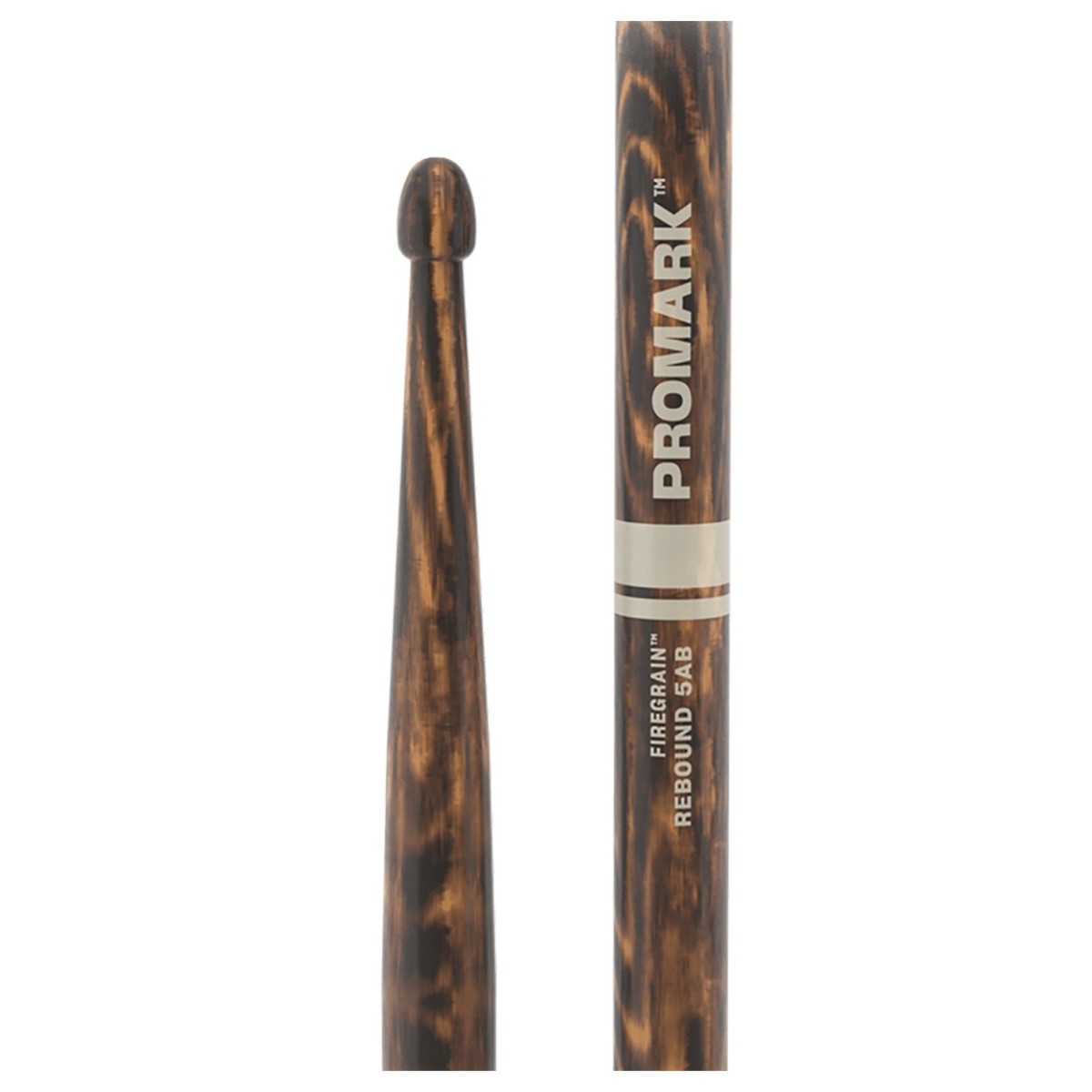 Promark Rebound 5AB FireGrain Hickory Drumstick, Acorn Wood Tip at ...