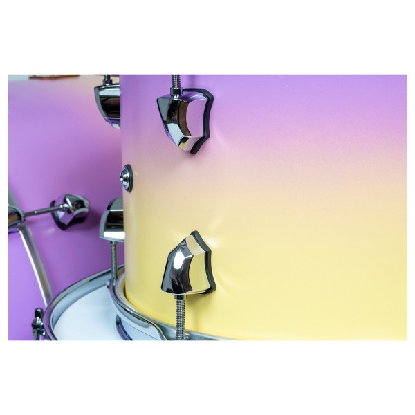 SJC Drums Colour Rush 3pc Shell Pack, Lavender Sunrise at Gear4music