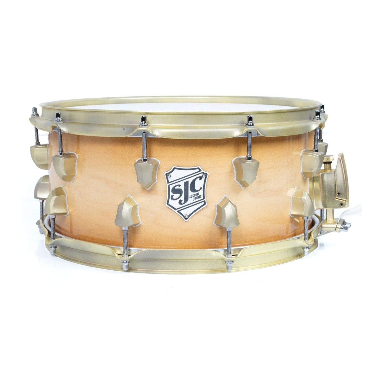 SJC Drums 14 x 6" Custom Snare, Amber Gloss | Gear4music