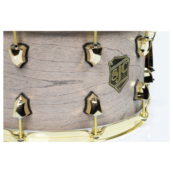 SJC Drums 14 x 8" Custom Snare, Sunbleach Stain at Gear4music