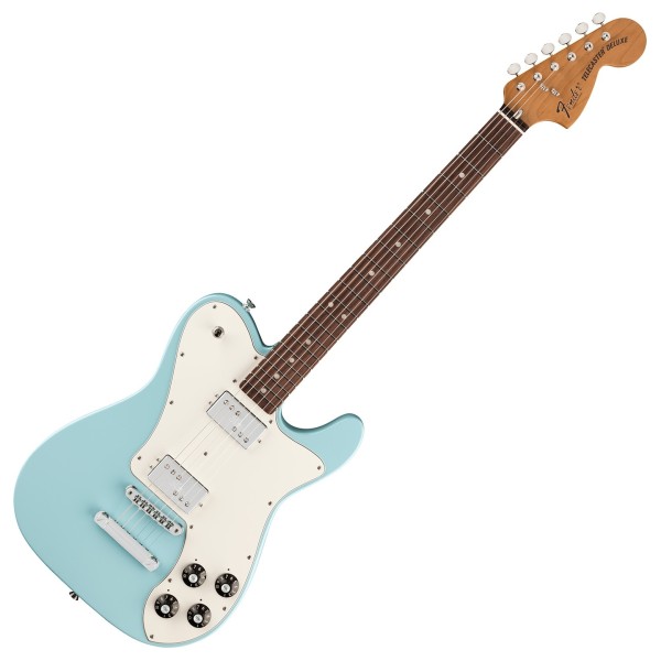 Fender Kingfish Delta Day Telecaster Deluxe RW, Daphne Blue at Gear4music