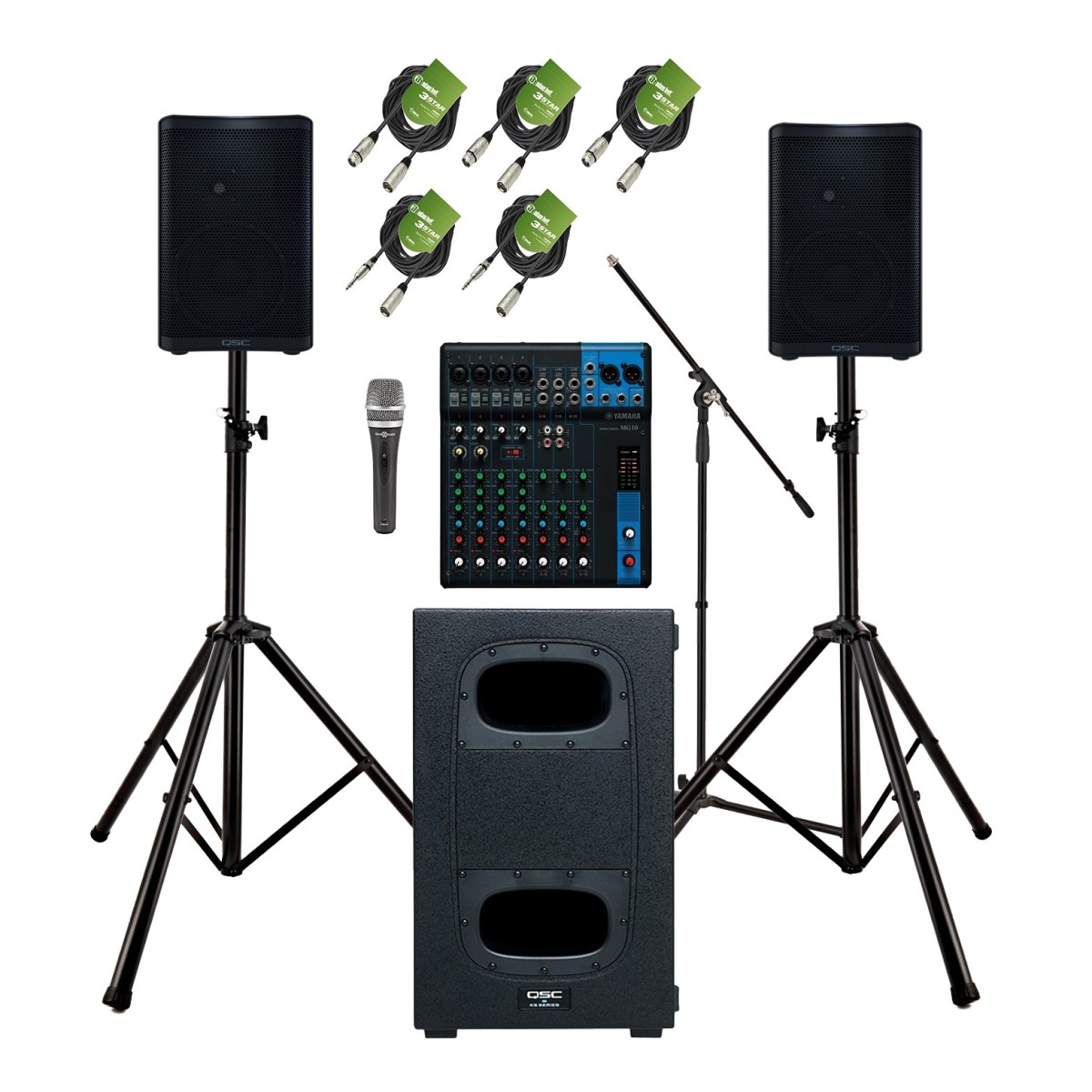 QSC CP8 Complete PA System Bundle at Gear4music