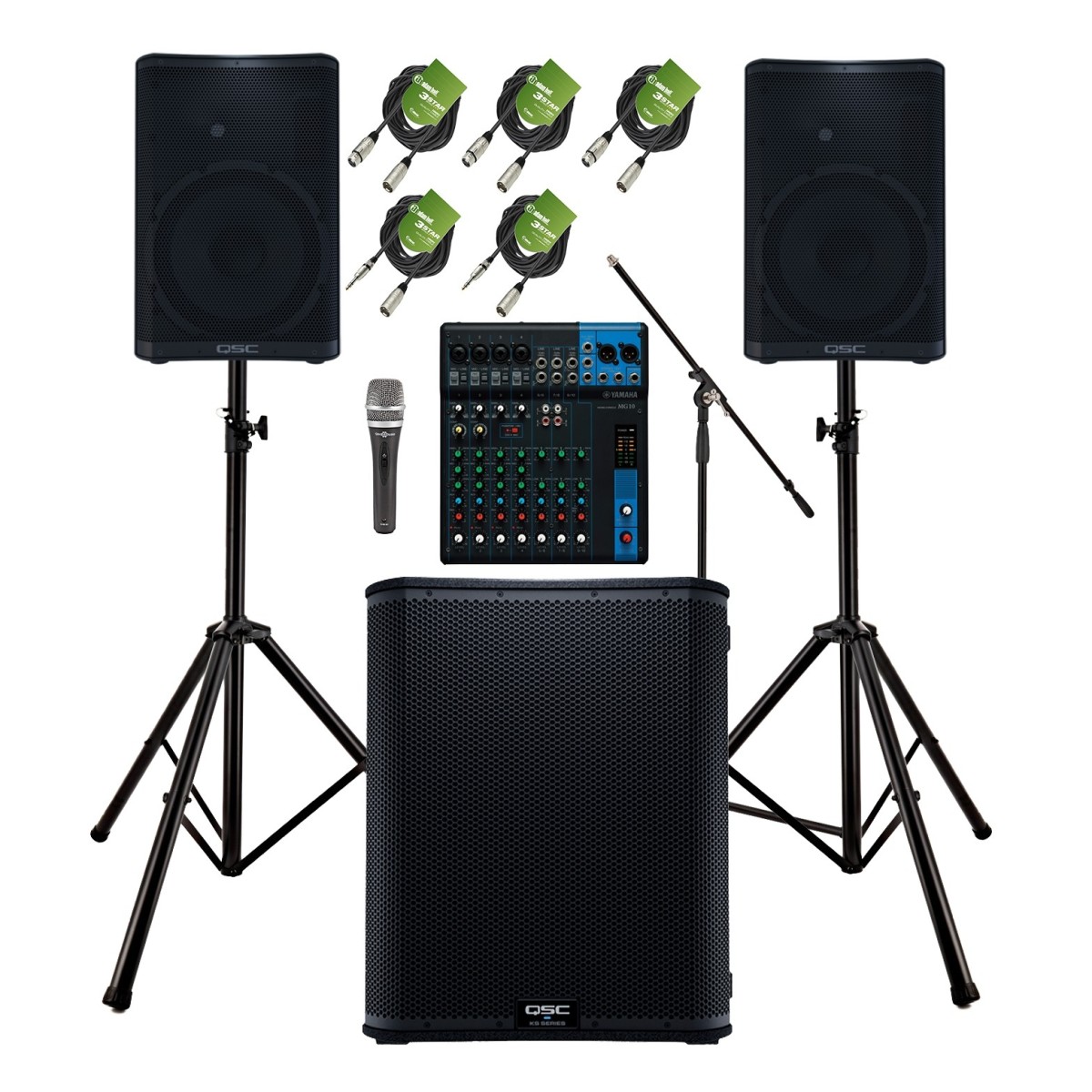 QSC CP12 Complete PA System Bundle at Gear4music