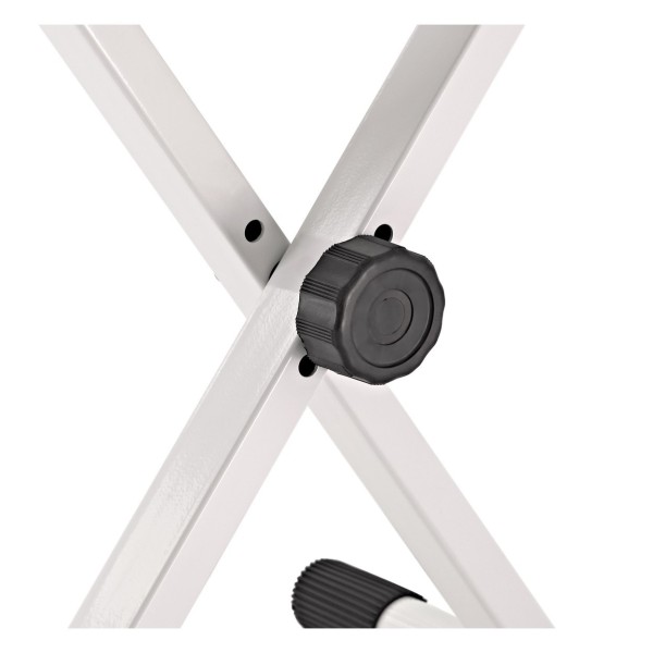 Keyboard Stand and Stool Set by Gear4music, White at Gear4music