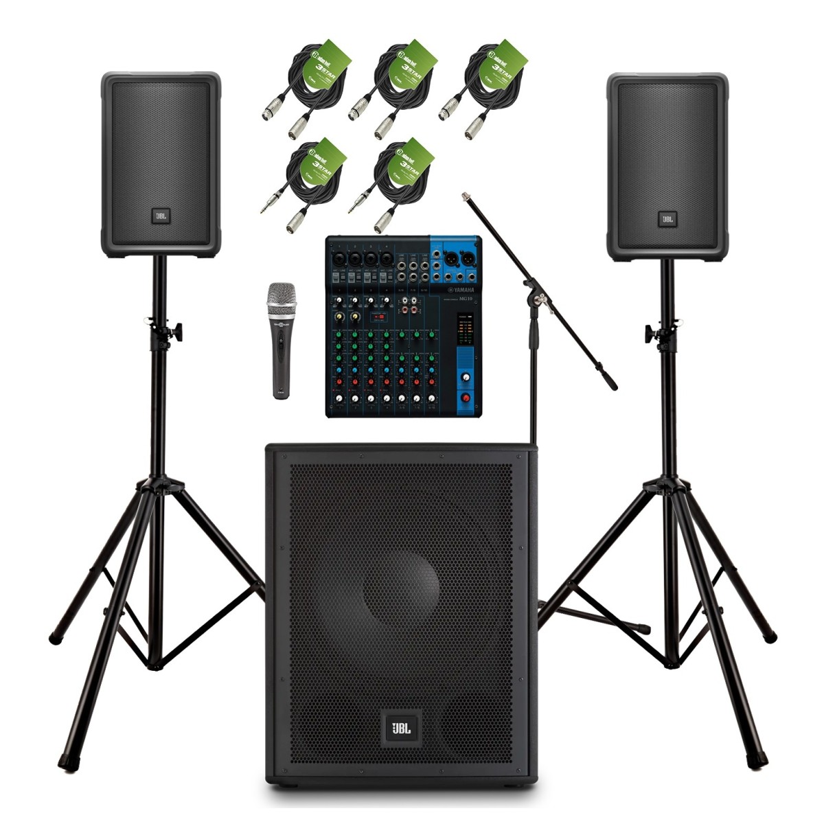 JBL IRX108BT Complete PA System Bundle at Gear4music