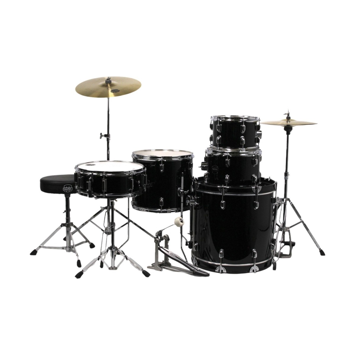 Mapex Comet Series Compact 18'' Drum Kit, Dark Black - Secondhand at Gear4music