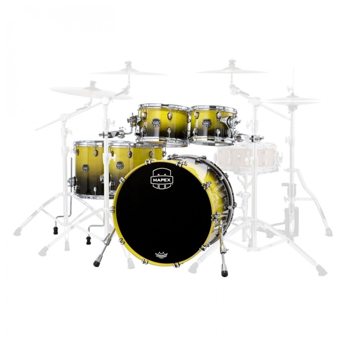Mapex Saturn 22" 6pc Kesselsatz, Sulphur Fade | Gear4music