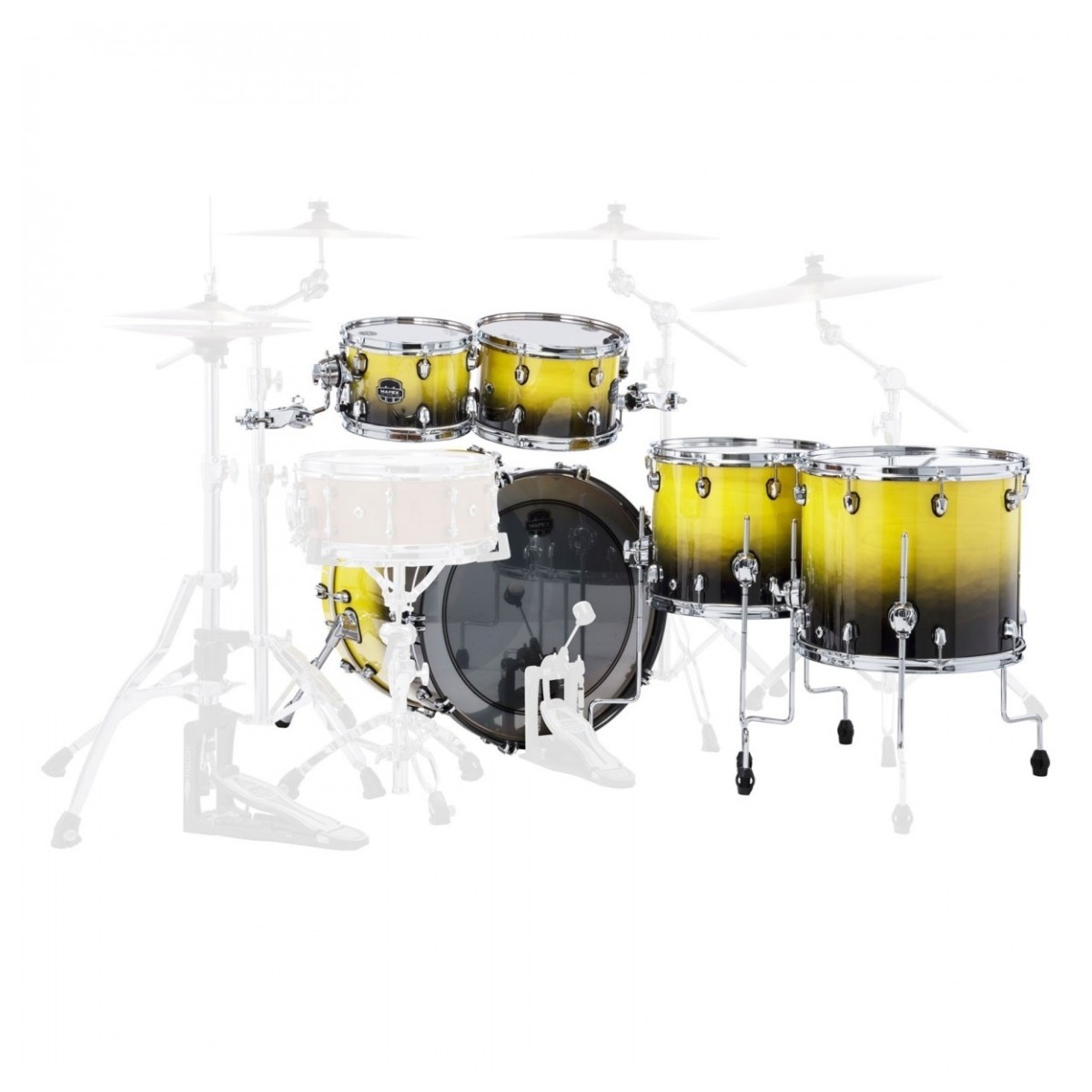 Mapex Saturn 22" 6pc Kesselsatz, Sulphur Fade | Gear4music