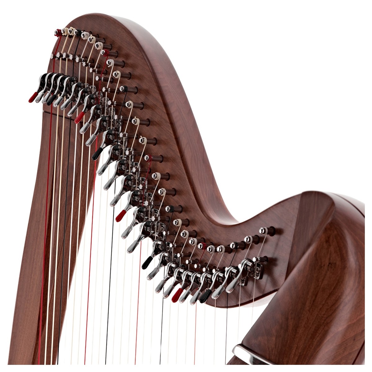 27 String Roundback Harp by Gear4music, Walnut | Gear4music