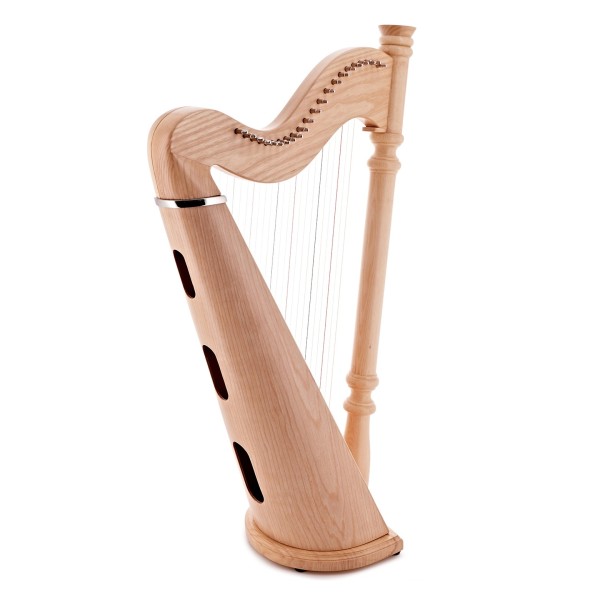 Deluxe 22 String Pillar Harp by Gear4music, Natural at Gear4music