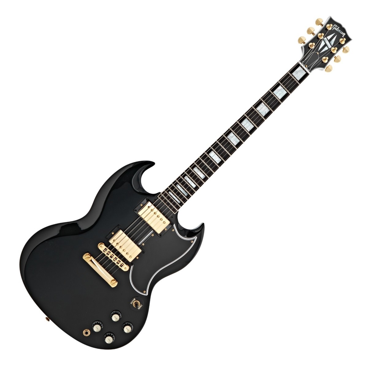 Gibson Custom SG Custom 2-Pickup, Ebony Fingerboard Gloss, Ebony - Ex ...