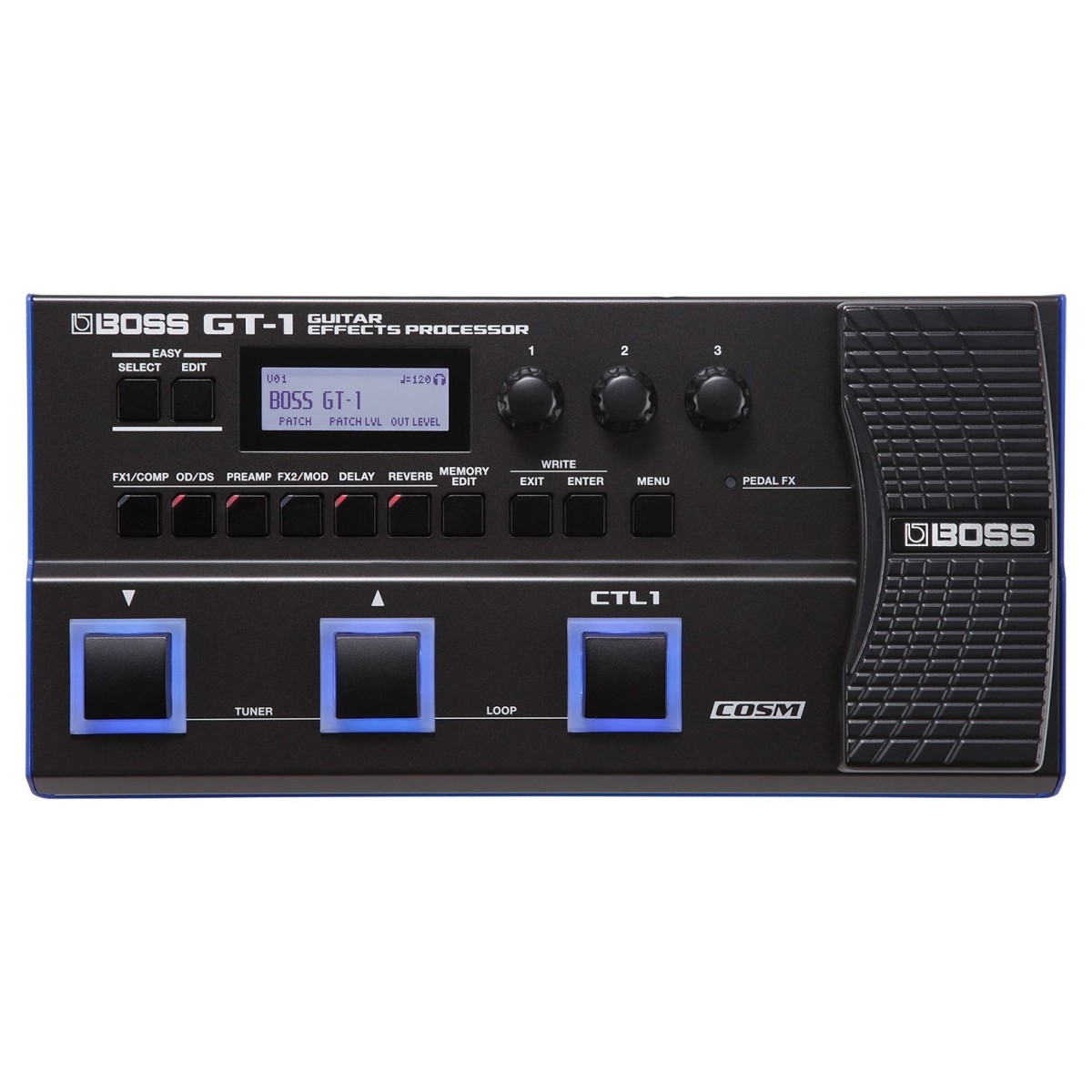 DISC Boss GT-1 Guitar Effects Processor with Power Supply at Gear4music