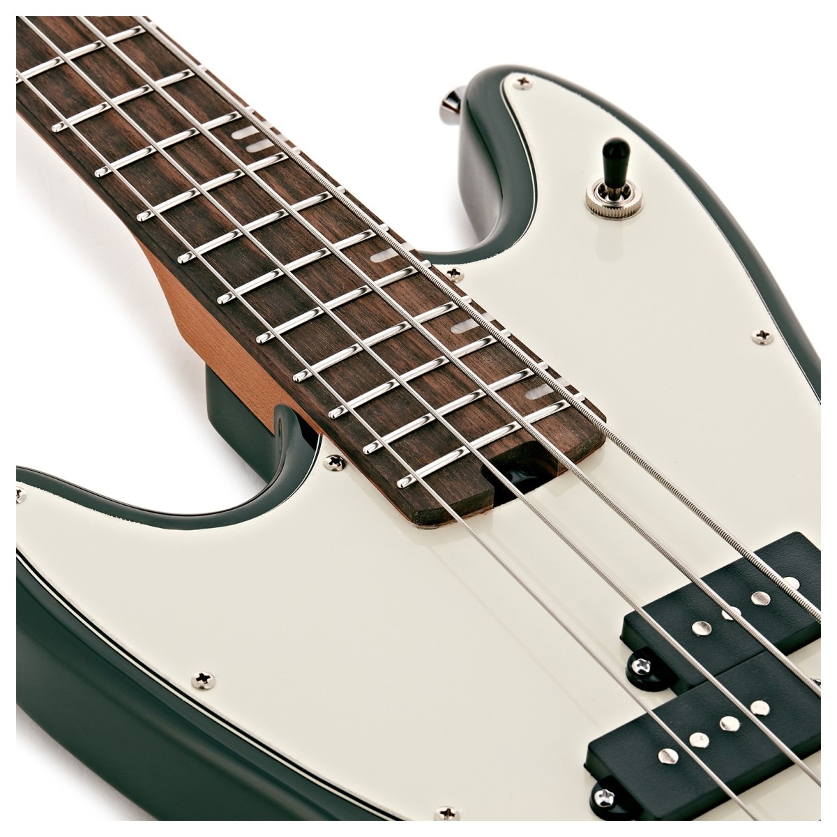 Hartwood Delta Left Handed Bass Guitar, Green - Nearly New at Gear4music