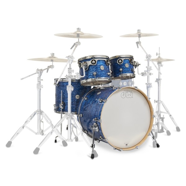 DW Design Series 22'' 4pc Shell Pack, Limited Edition Royal Blue Strata ...