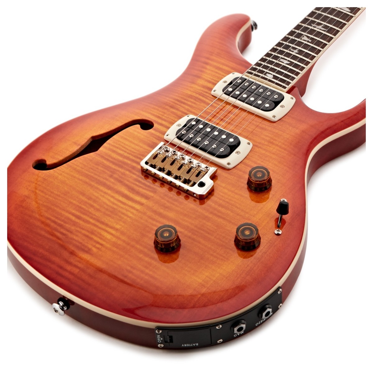 PRS SE Custom 24 Semi-Hollow Piezo, Vintage Sunburst (2026) at Gear4music