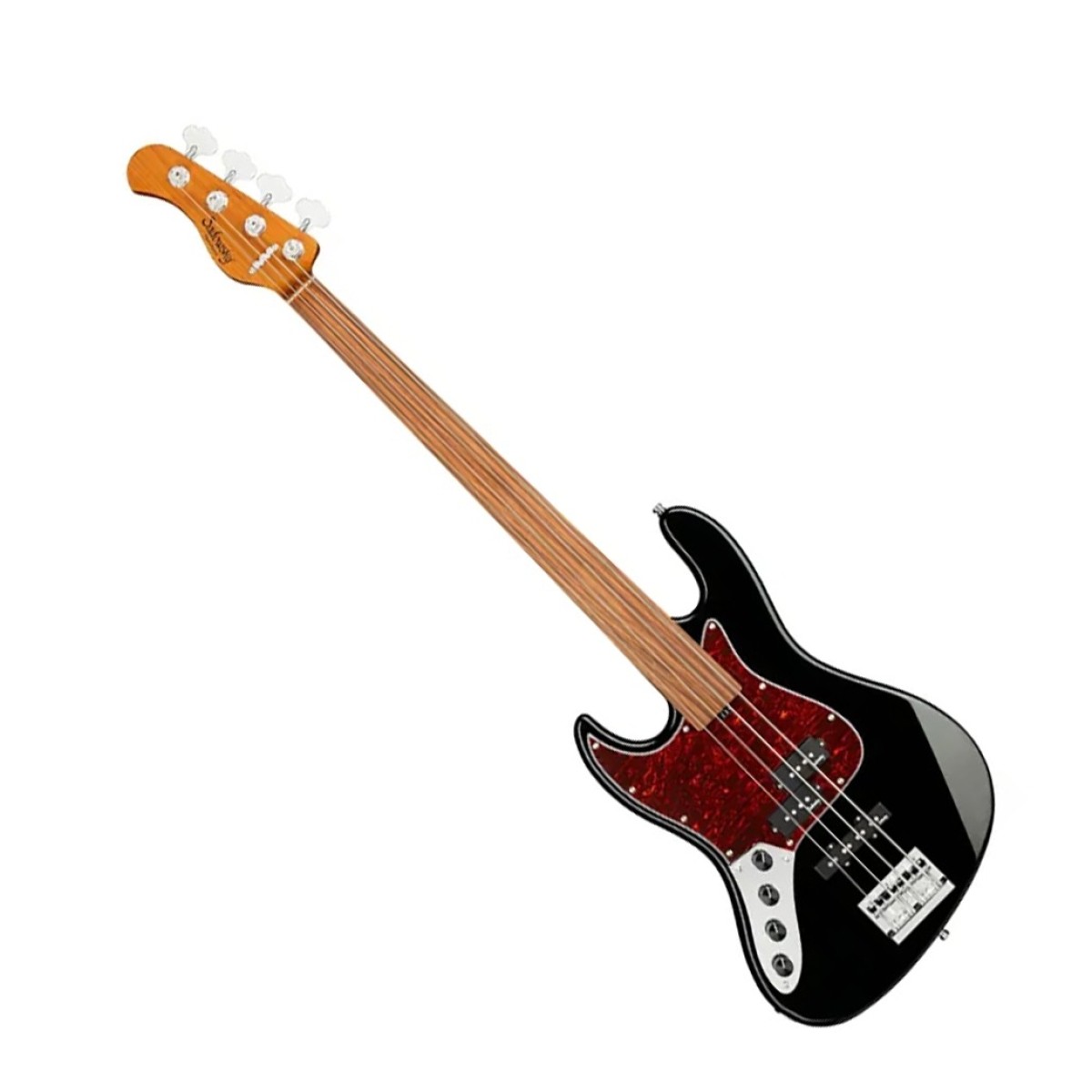 Sadowsky MetroExpress Hybrid P/J Fretless Left Handed Bass, Solid Black ...