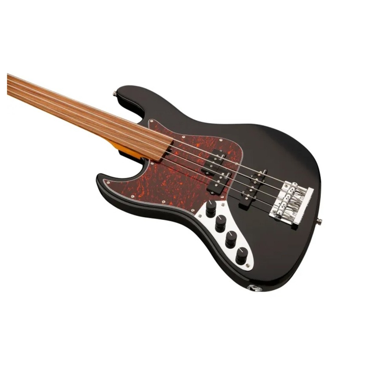 Sadowsky MetroExpress Hybrid P/J Fretless Left Handed Bass, Solid Black ...
