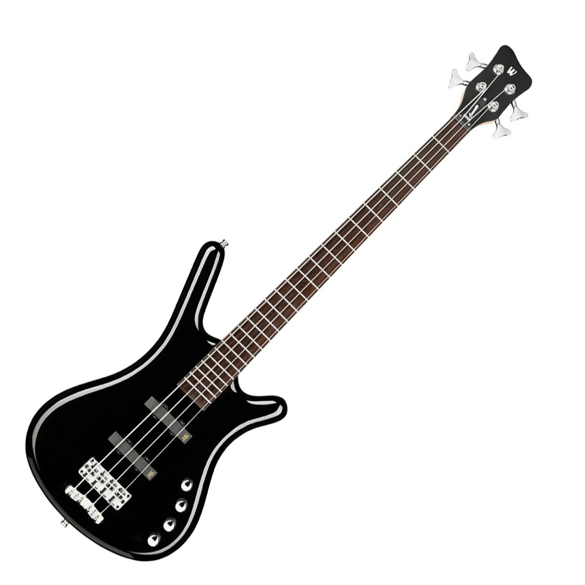 Warwick RockBass Corvette Basic Medium Scale Bass, Solid Black High ...