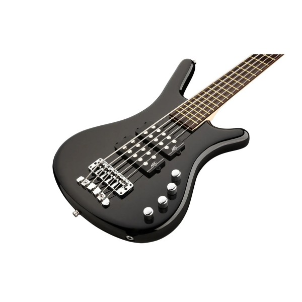 Warwick RockBass Corvette 5 String Bass, Solid Black High Polish at ...