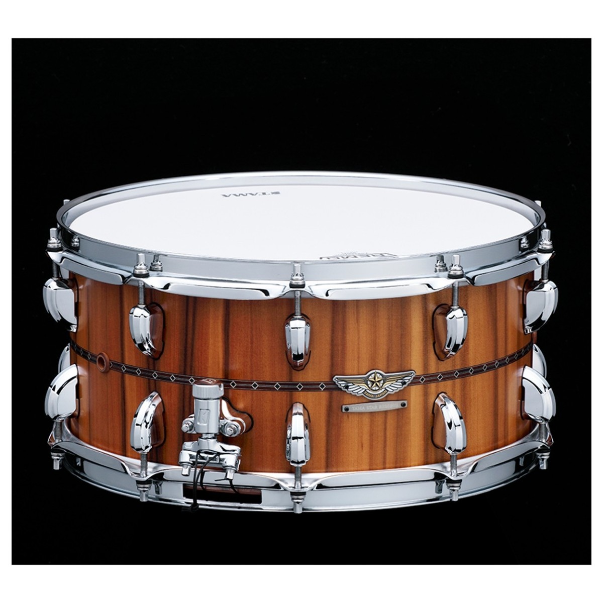 Tama Star Reserve G-Mahogany 14" x 6.5" Snare Drum, Satin Natural Tineo ...
