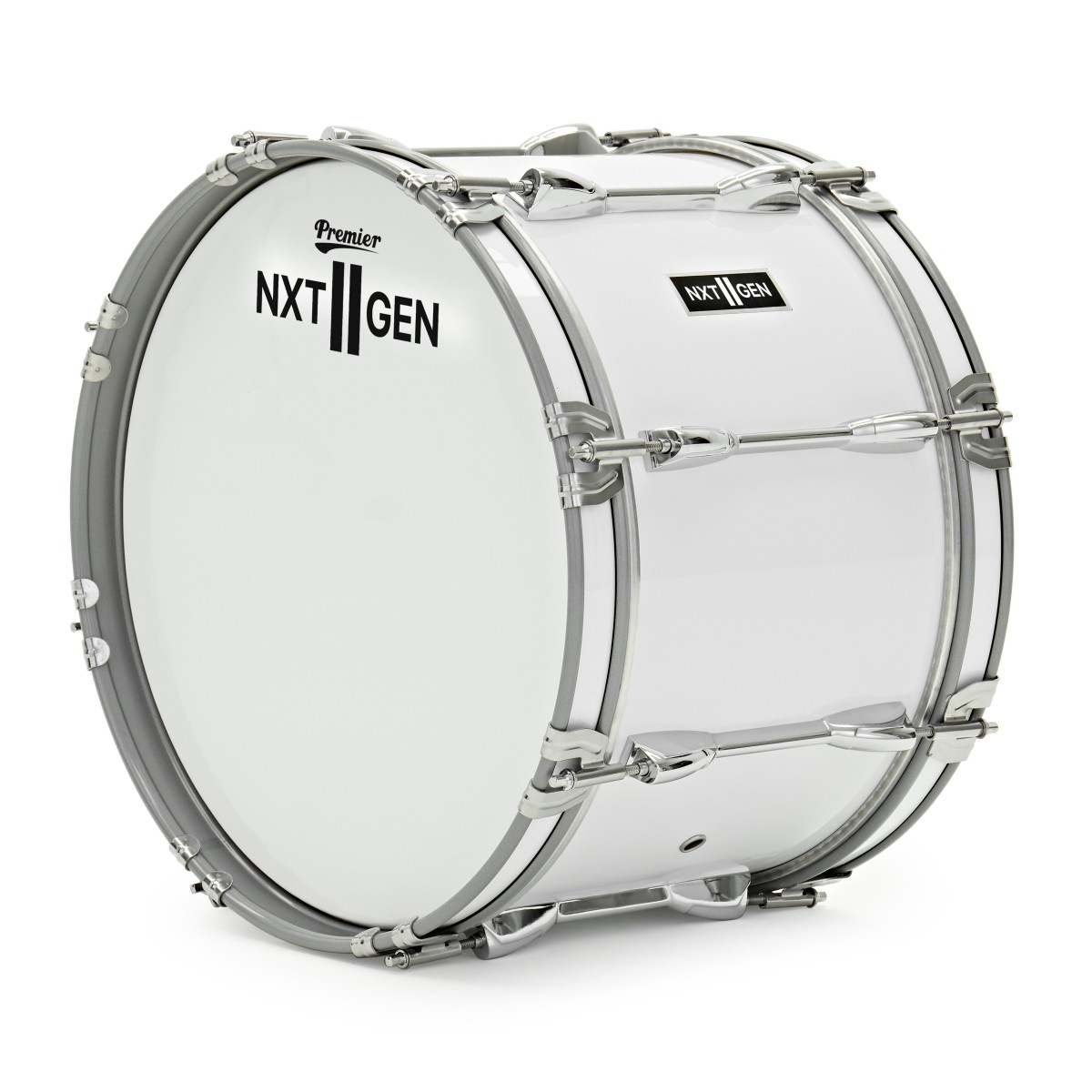 Premier NXT GEN Marching 16" x 10" Traditional Bass Drum, White ...