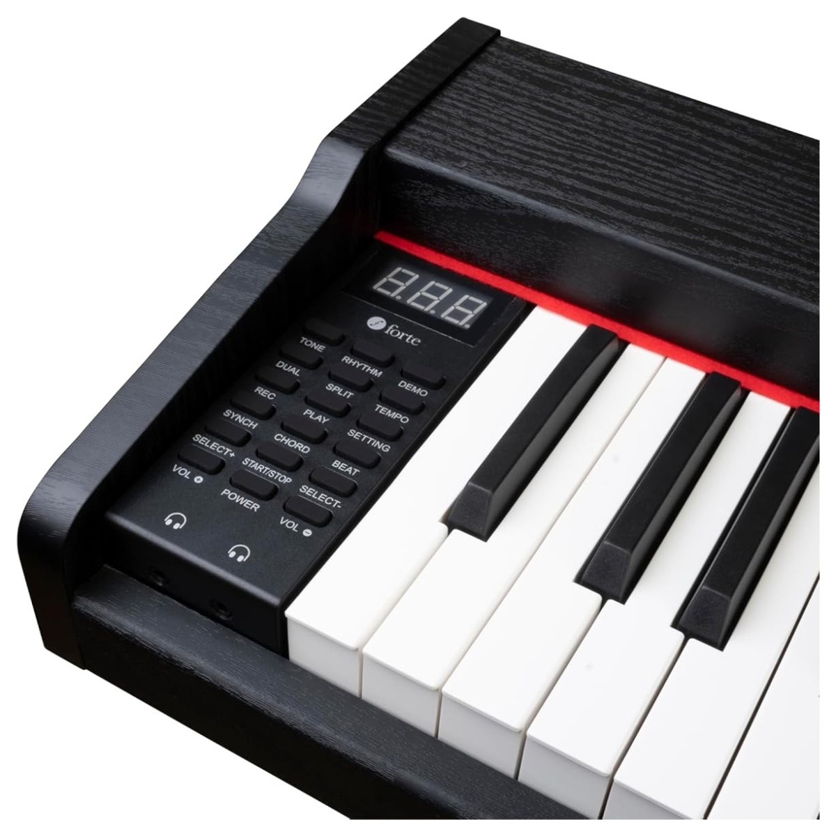 Forte DSP100 Stage Piano with Stand, Black at Gear4music
