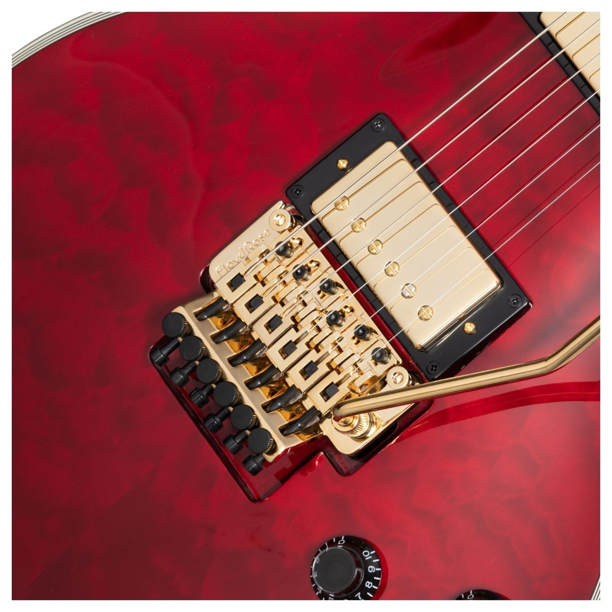Epiphone Alex Lifeson Les Paul Custom Axcess Quilt, Ruby - Ex Demo at ...