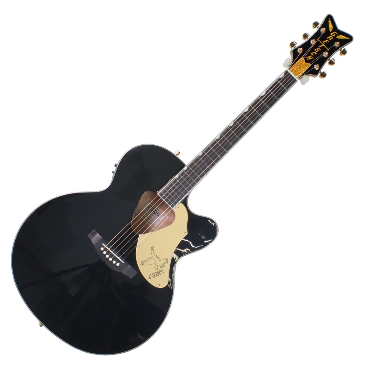 Gretsch G5022BFE Rancher Falcon Jumbo Electro Acoustic, Black - Ex Demo ...